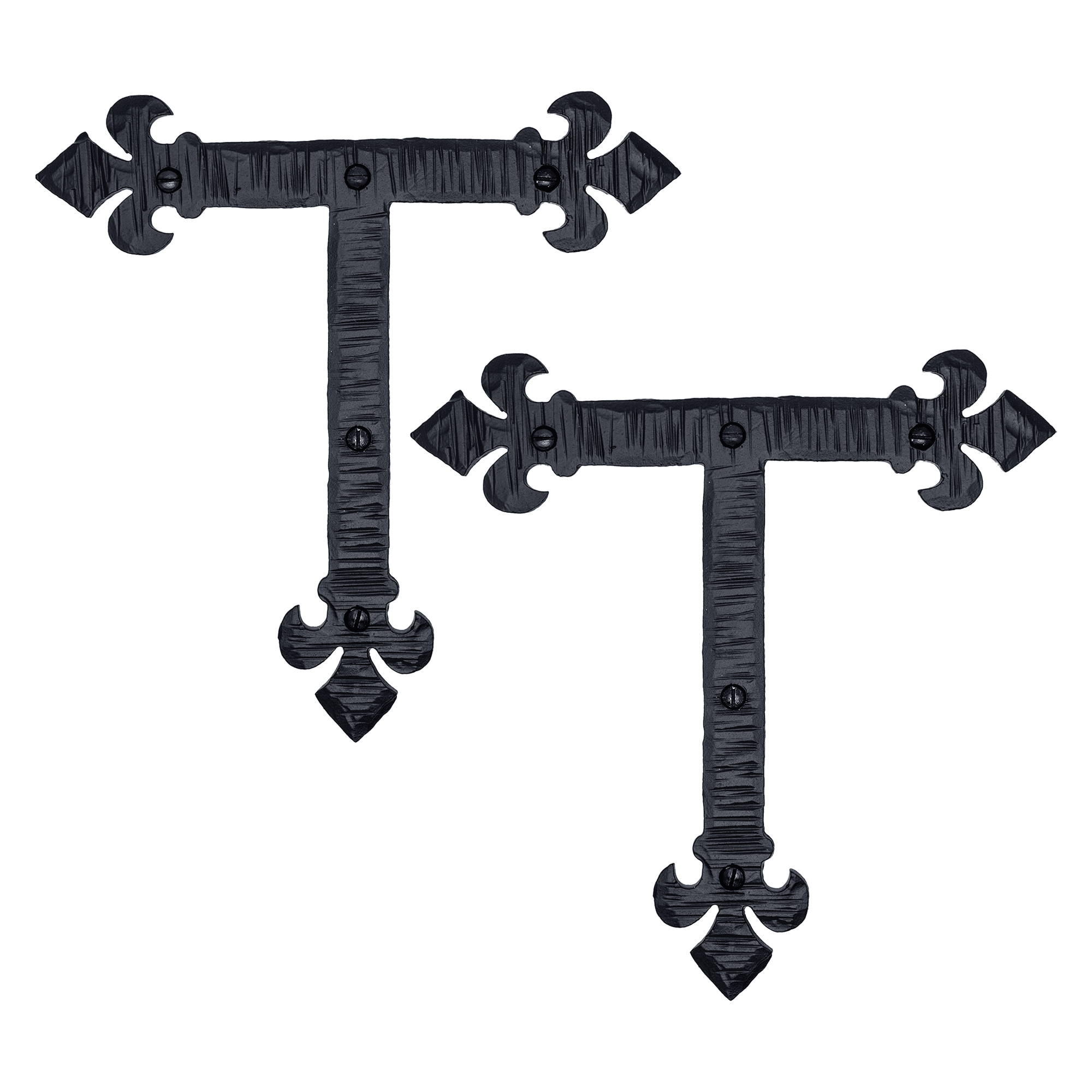 2 Pack 7 inch Decorative Corner Brackets Black T Bracket Decorative ...