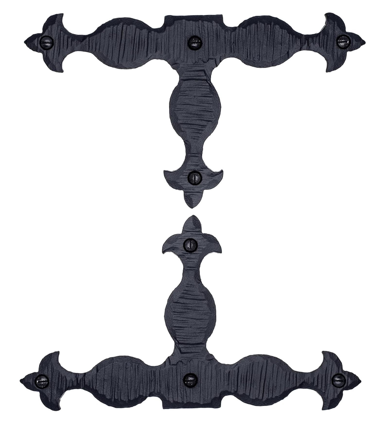 2 Pack 7 inch Decorative Corner Brackets Black T Bracket Decorative ...