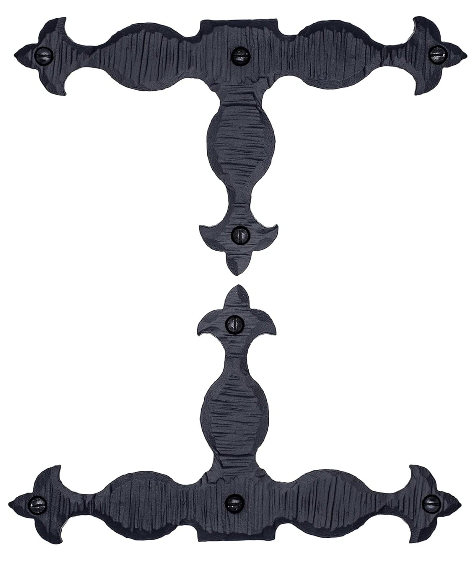 2 Pack 7 inch Decorative Corner Brackets Black T Bracket Decorative ...