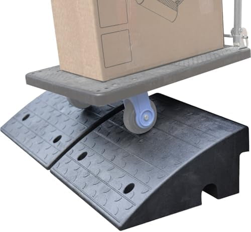 2 Pack 7" inch Rise Height Driveway Curb Ramps, Car Ramps, Motorcycle ...
