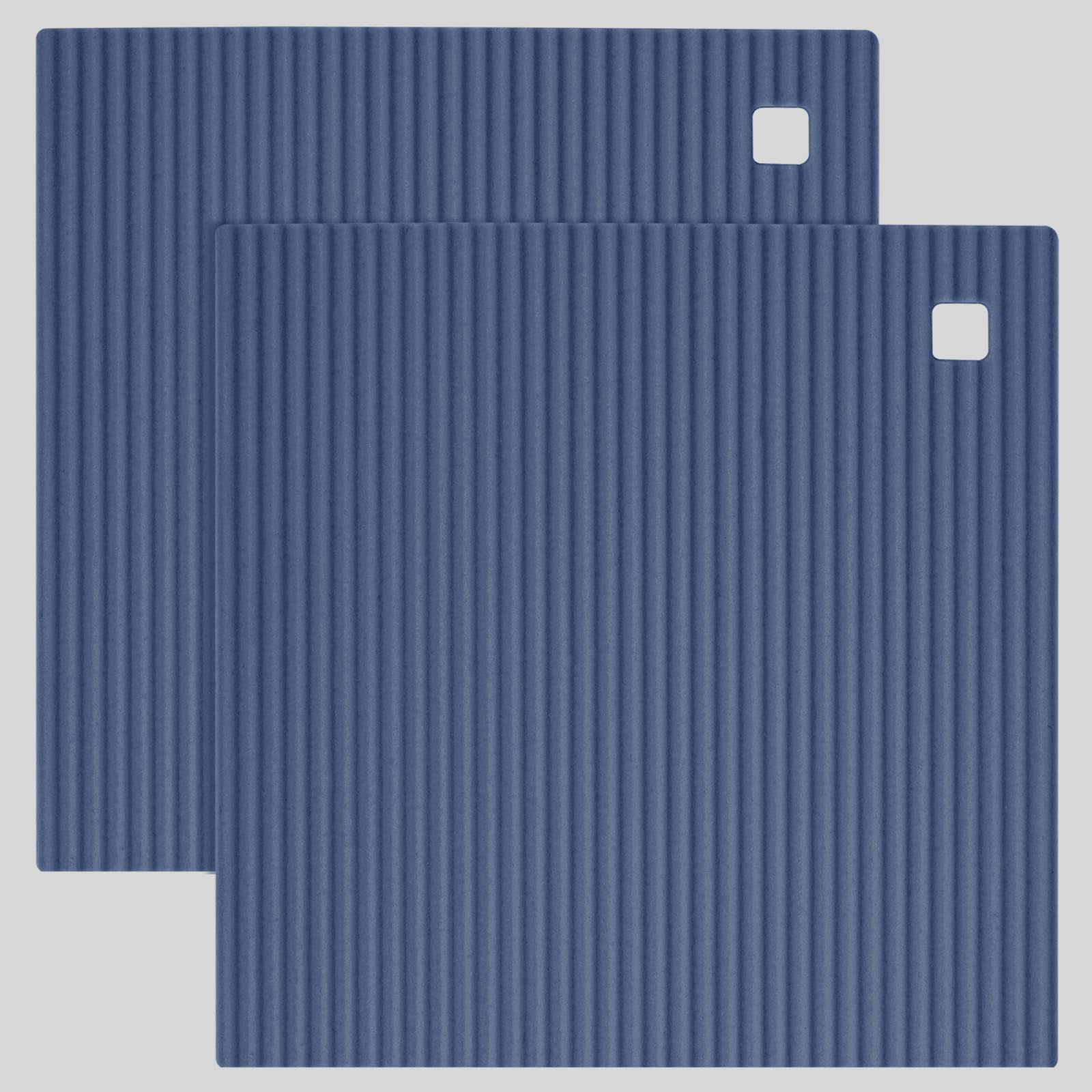 2 Pack 7'' x 7'' Trivets for Hot Dishes, Hot Pads for Kitchen, Silicone ...