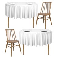Efavormart 132" Seamless Premium Polyester Table Linens Round ...
