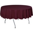 2 Pack 72-Inch Round Polyester Linen Tablecloths, Waterproof and Stain ...