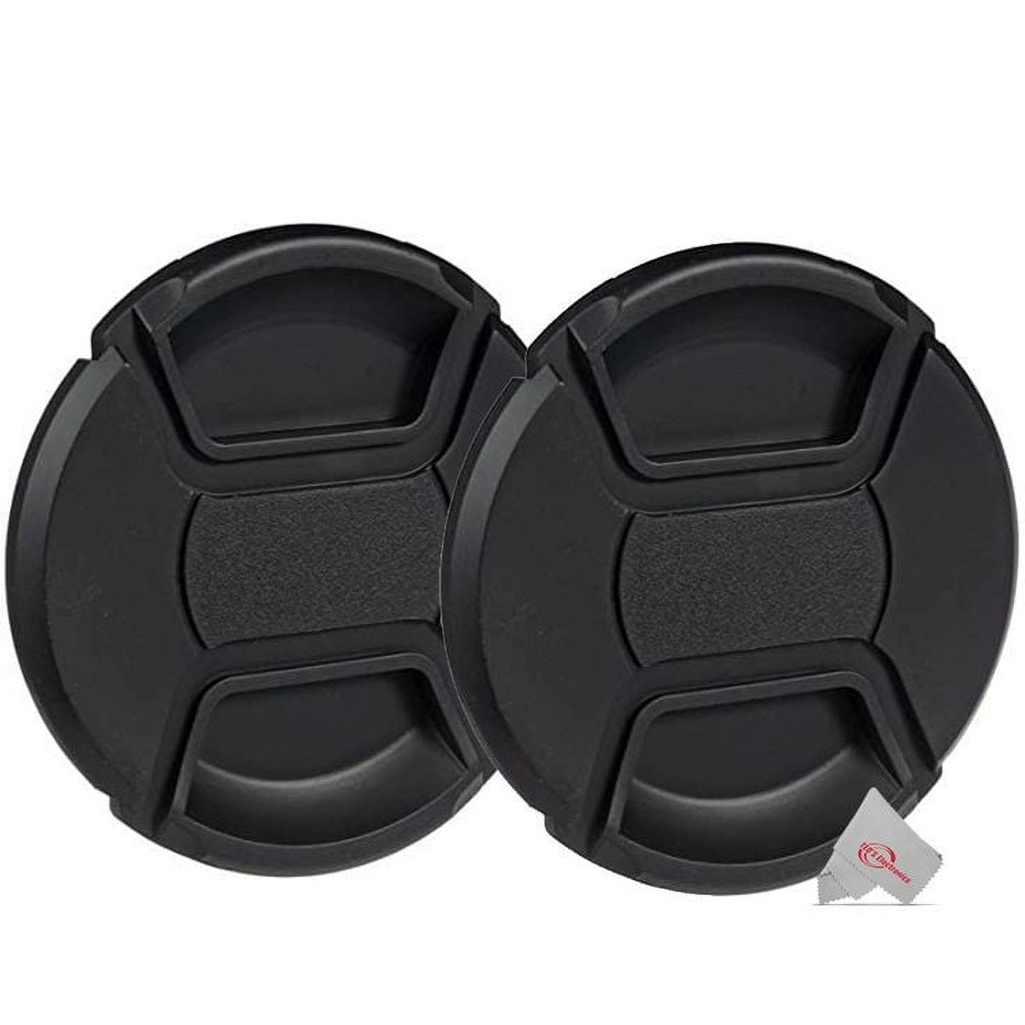 2-Pack 72mm Center Pinch Snap On Lens Cap Front Dust Cover for Canon Nikon Sony Fujifilm SLR ...