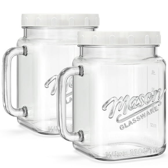 Mason Jars with Handles in Drinkware - Walmart.com