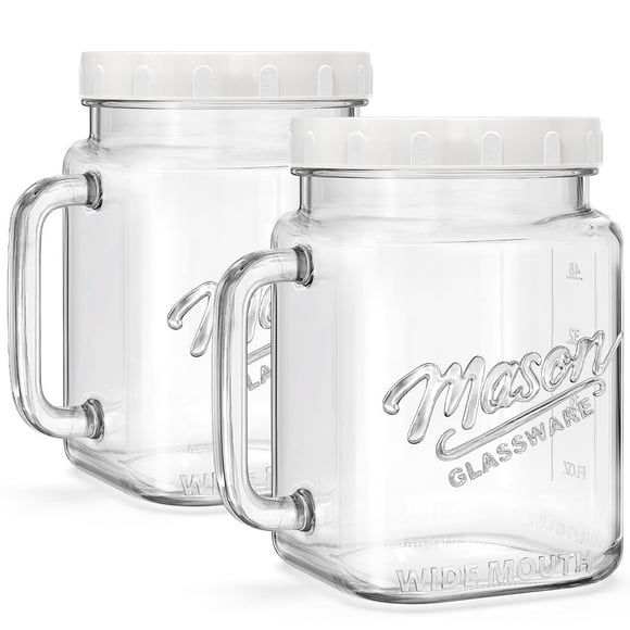 Mason Jars with Handles in Drinkware - Walmart.com
