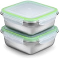 2-Pack 750ml/24Oz Stainless Steel Food Storage Containers, Sandwich ...