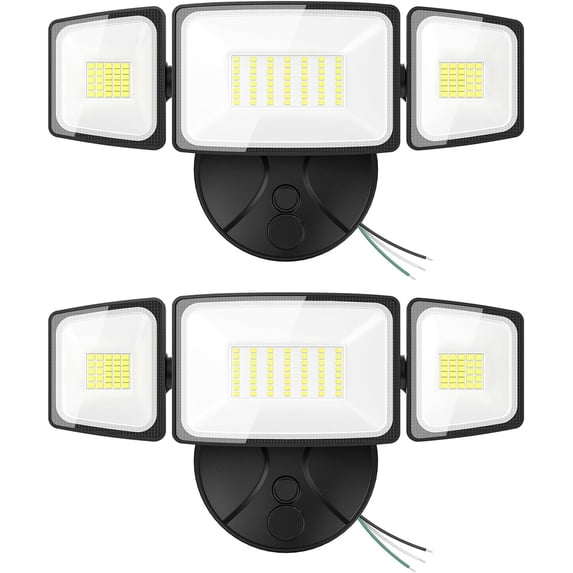 2 Pack 75W Flood Lights Outdoor 7000LM LED Flood Lighting Outdoor ...