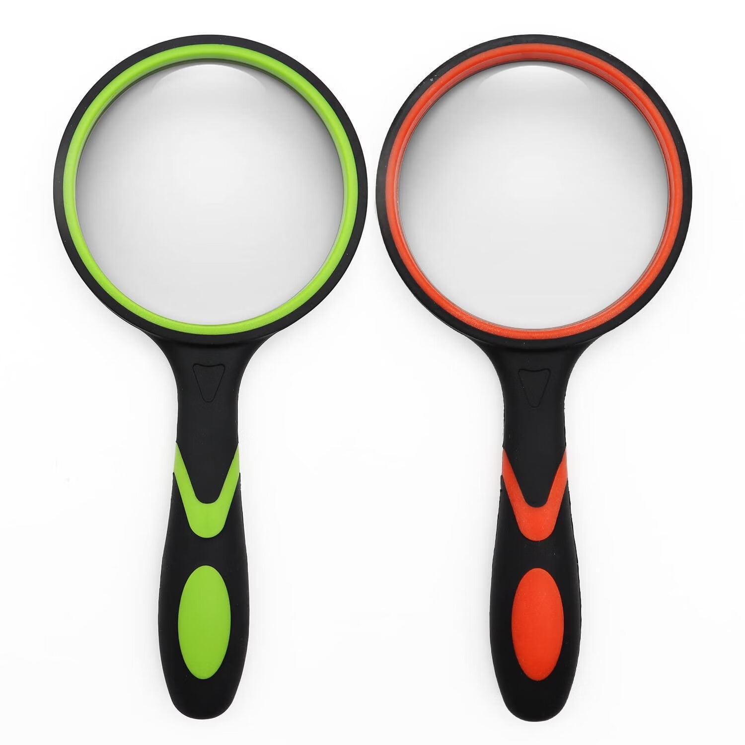 2 Pack 75mm 10X Handheld Magnifying Glass Shatterproof Reading ...