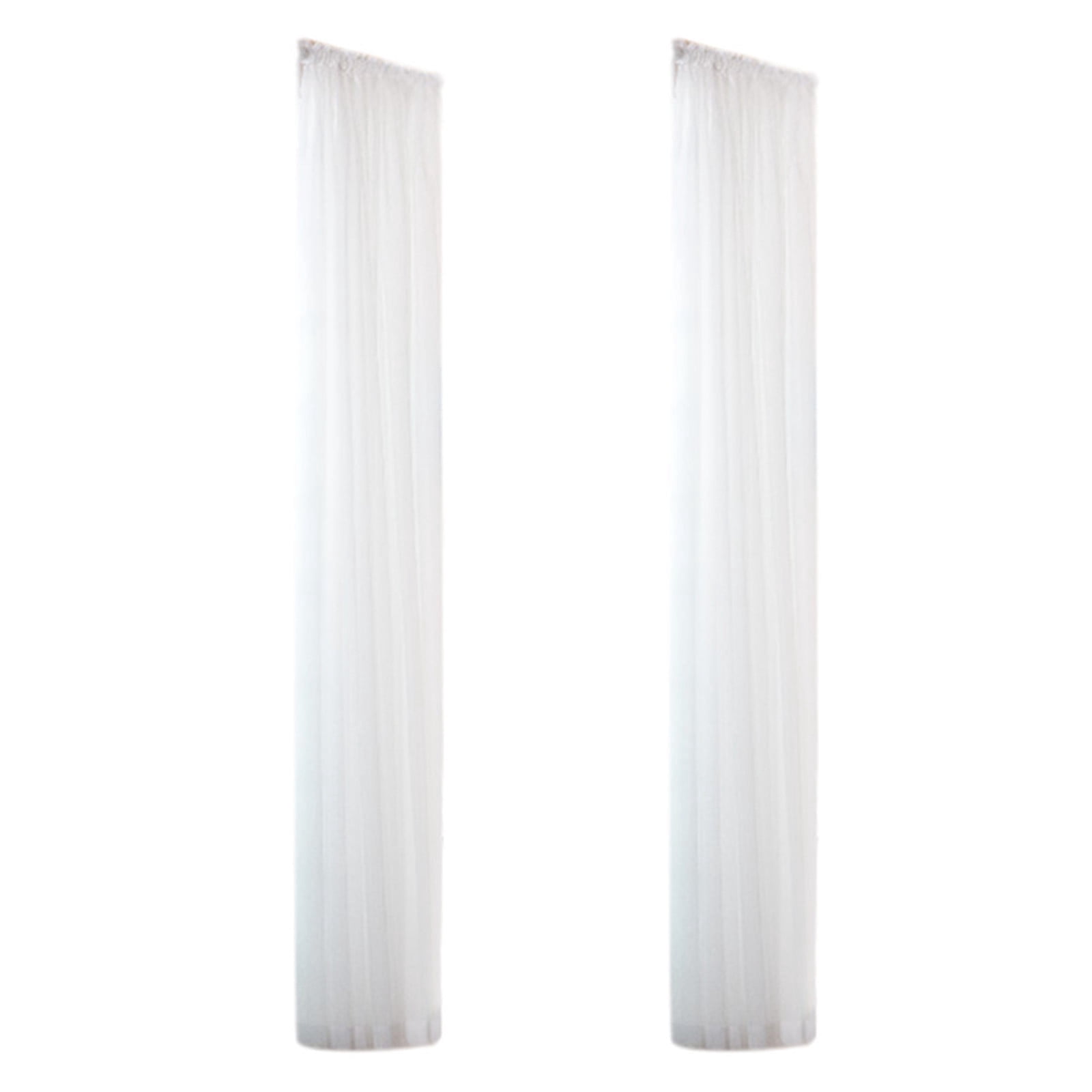 2-Pack 79x32 Inch Sheer Curtains - Rod Pocket Sheer Panels for Privacy ...