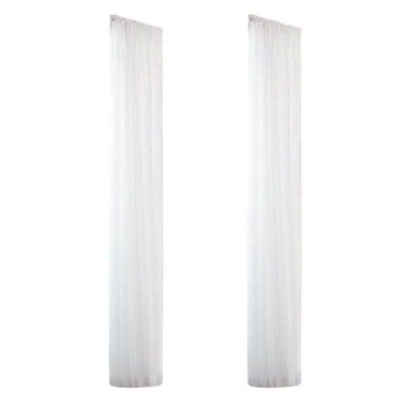 2-Pack 79x32 Inch Sheer Curtains - Rod Pocket Sheer Panels for Privacy ...
