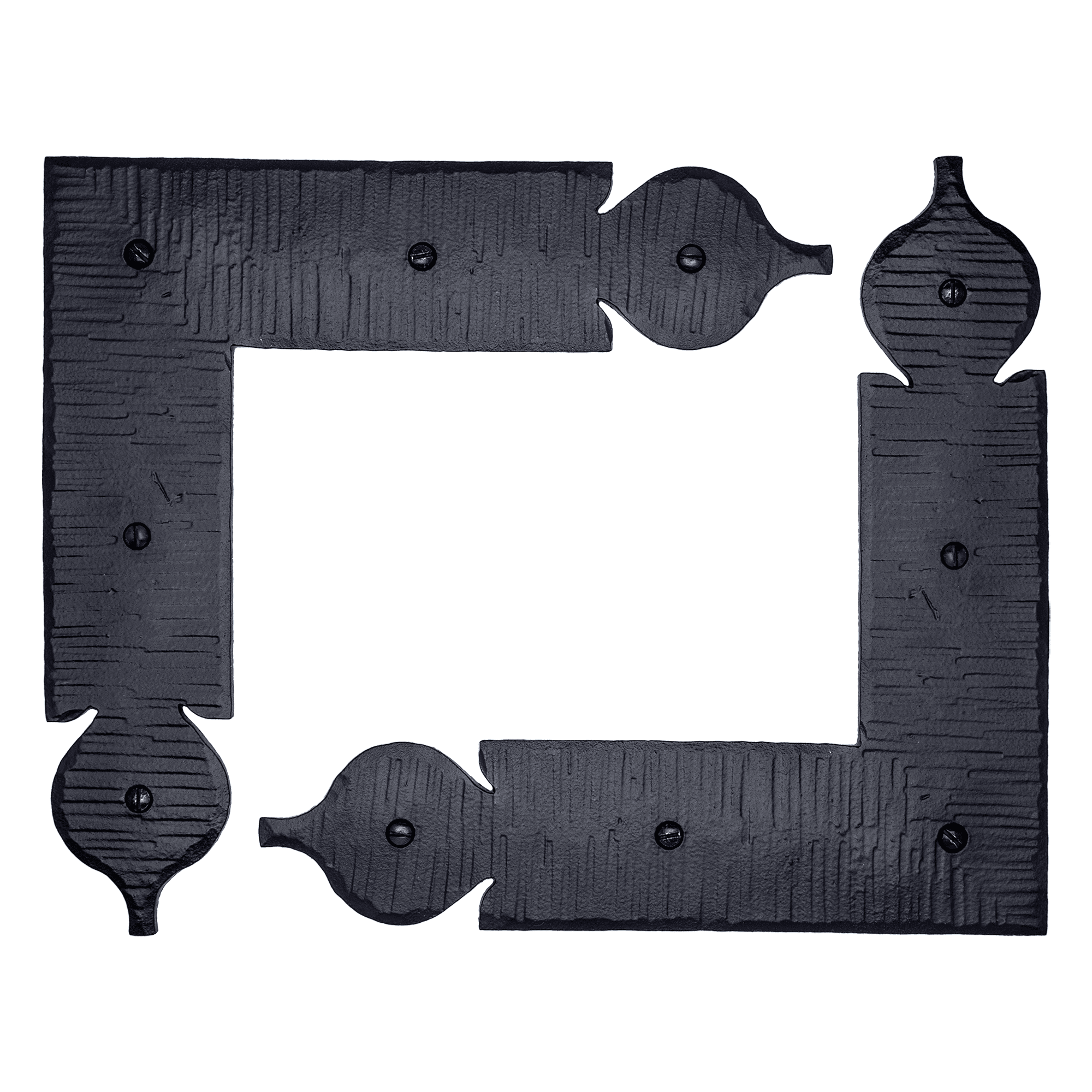 2 Pack 8.25 inch Decorative Corner Brackets Black L Bracket Decorative ...