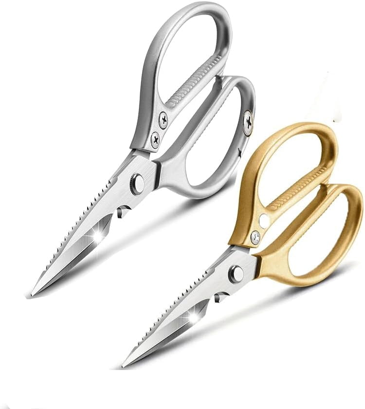 2-Pack 8.5" Professional Kitchen Scissors Multi-Purpose Scissors for ...