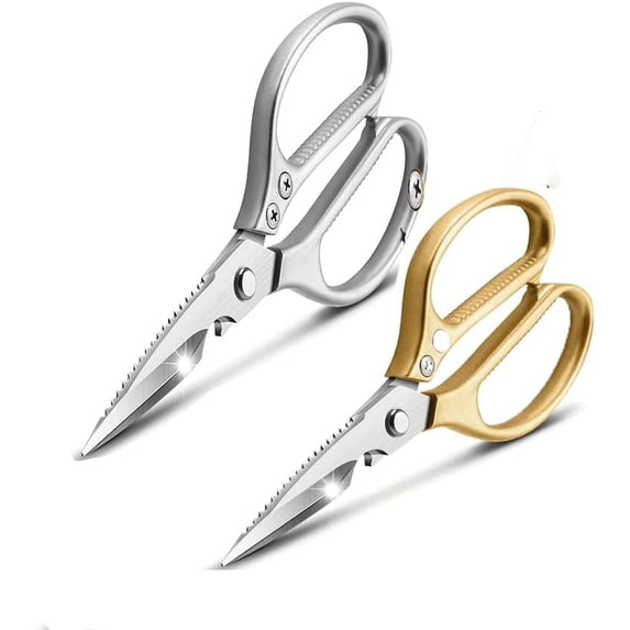 2-Pack 8.5" Professional Kitchen Scissors Multi-Purpose Scissors for ...