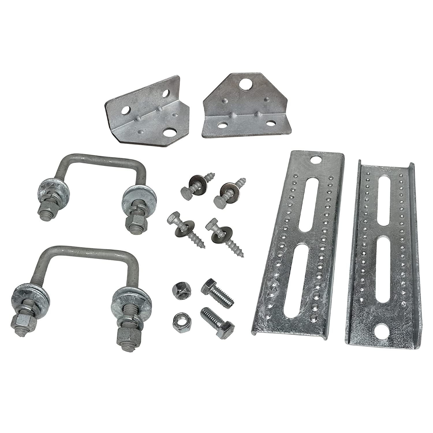 2 Pack - 8" Galvanized Swivel Top Bunk Bracket Kit with Hardware for ...