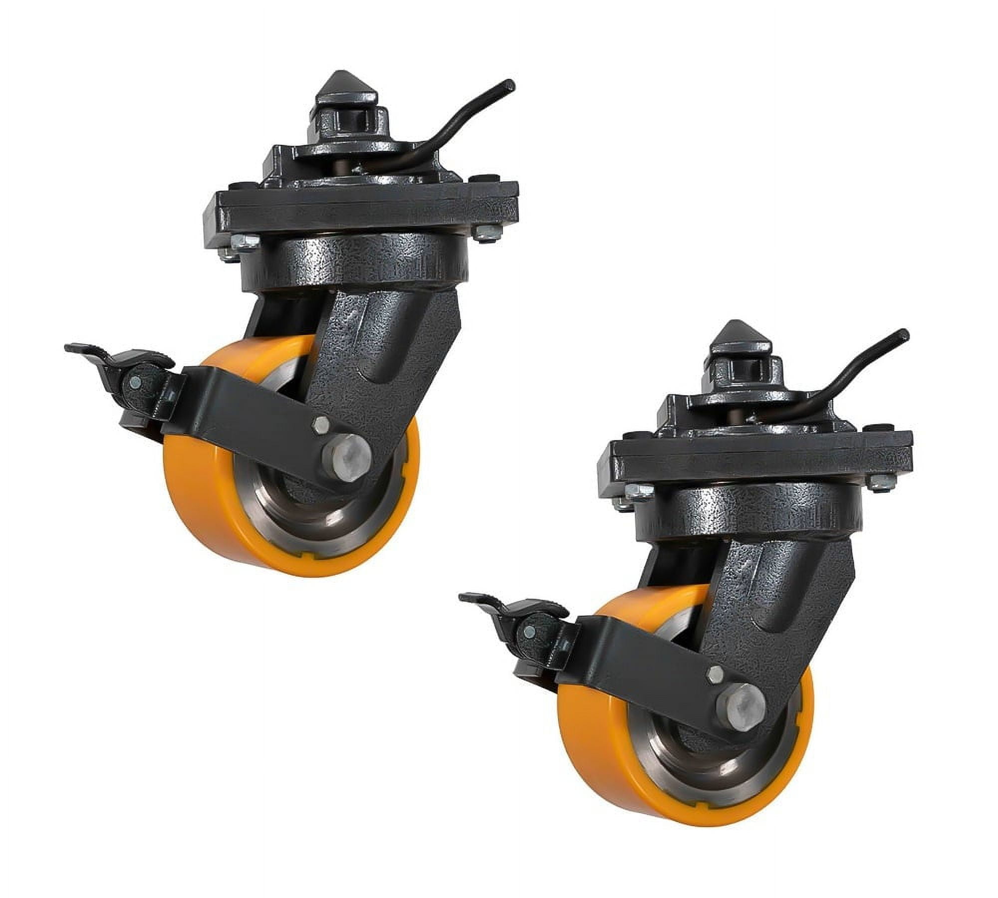 (2 Pack) 8" ISO Shipping Container Caster Wheel with Brakes - 5 Ton ...