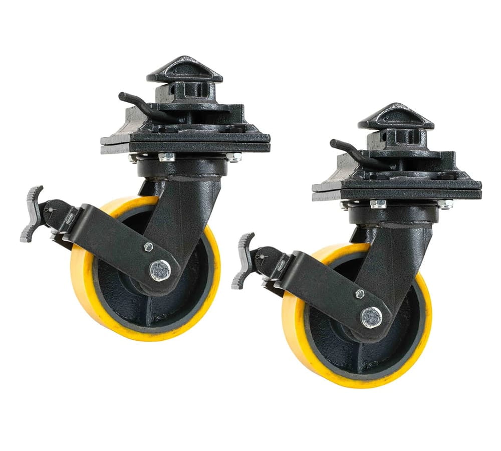 "(2 Pack) 8"" ISO Shipping Container Caster Wheels, 6600 lbs WLL per ...