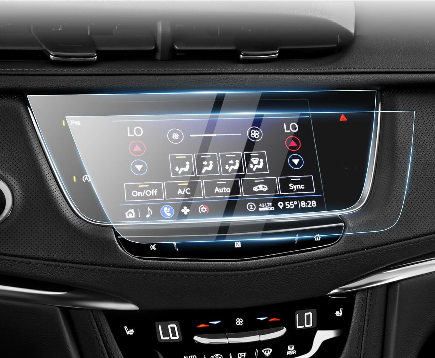 2 Pack 8-Inch Screen Protector for Cadillac XT5 2017-2024 /XT6 2020 ...