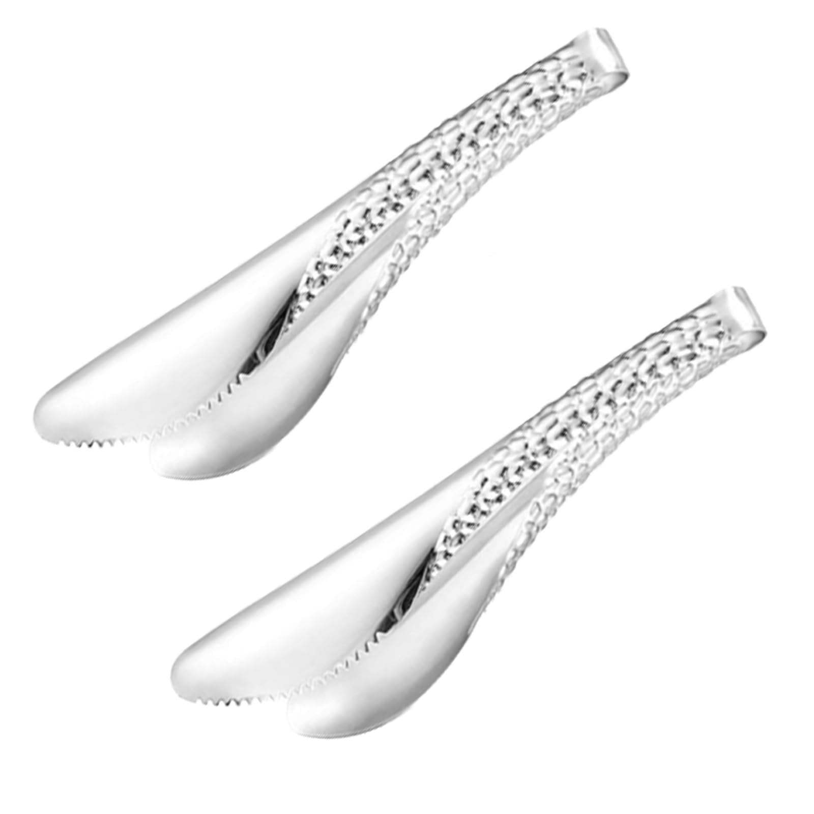 2 Pack 8 Inch Silver Salad Tongs Serving Tongs 8 Inch Stainless Steel ...