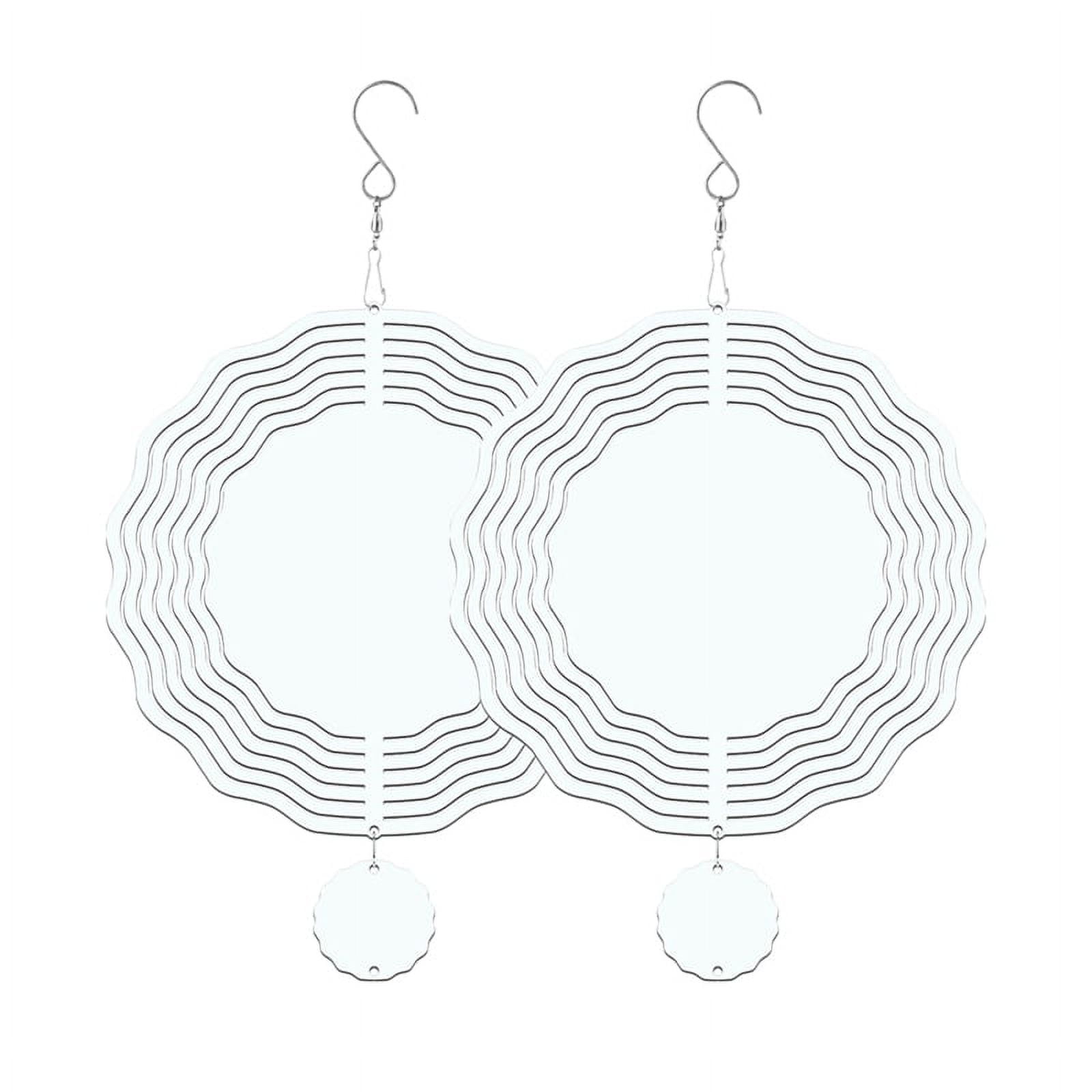 2 Pack 8 Inch Sublimation Wind Spinner Blanks,3D Double Sided ...