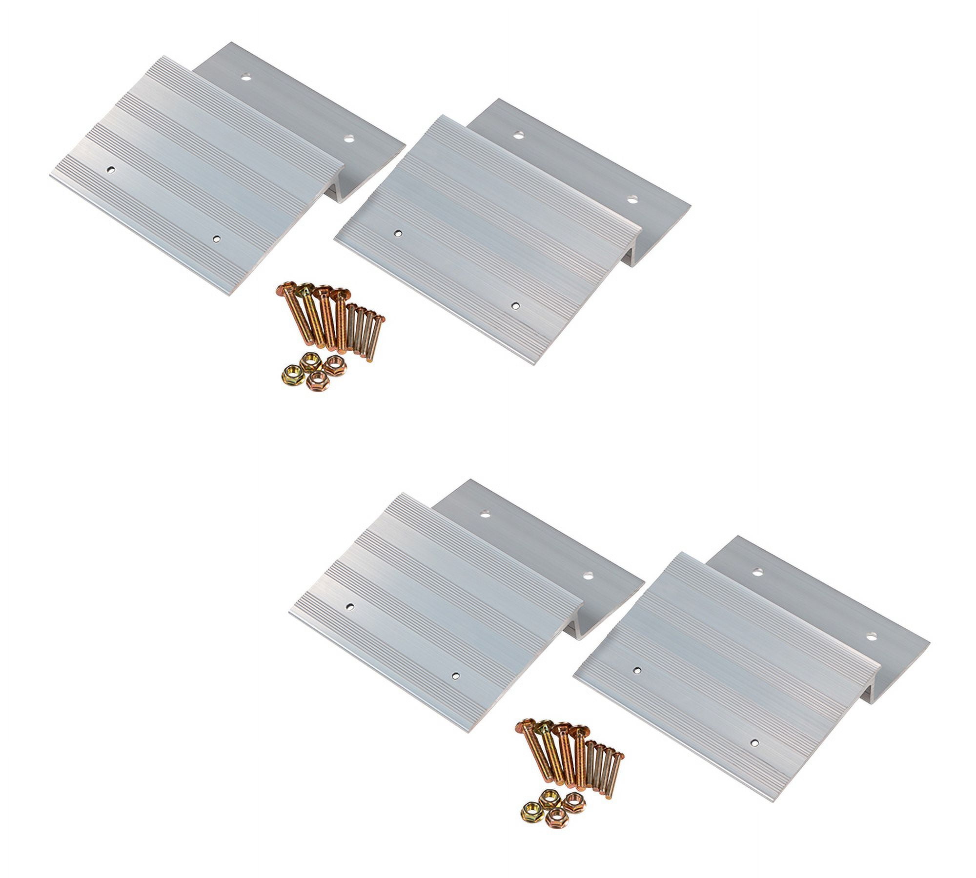 2 Pack 8" x 8" DIY Aluminum Ramp Kit Plates (2 Sets) - Lightweight ...