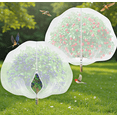 2 Pack 8'x8' Fruit Tree Netting with Zipper & Drawstring, Garden Plant ...