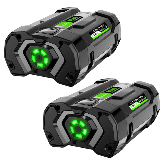 2 Pack 8000mAh Lithium Replacement for EGO Battery Compatible with EGO ...