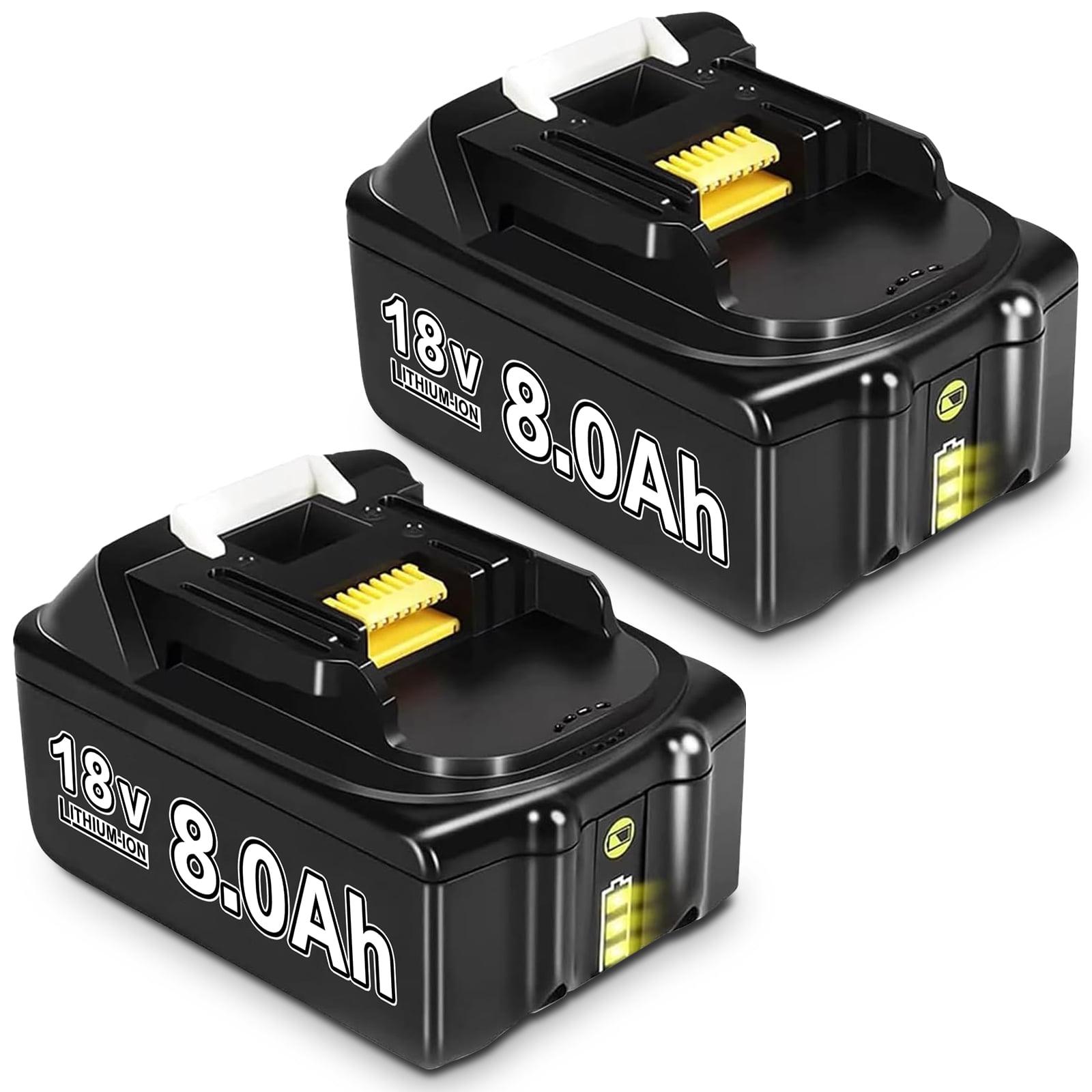 2 Pack 8000mAh Replacement for Makita Battery Compatible with Makita 18V Battery Fits for Makita ...