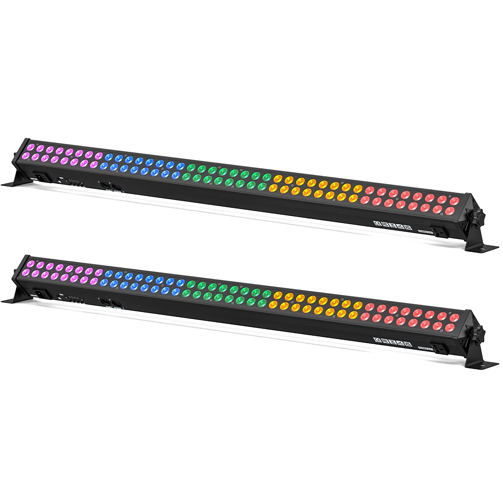 2-Pack 80PCS RGB LED Stage Light – Wall Washer with Marquee Effect ...