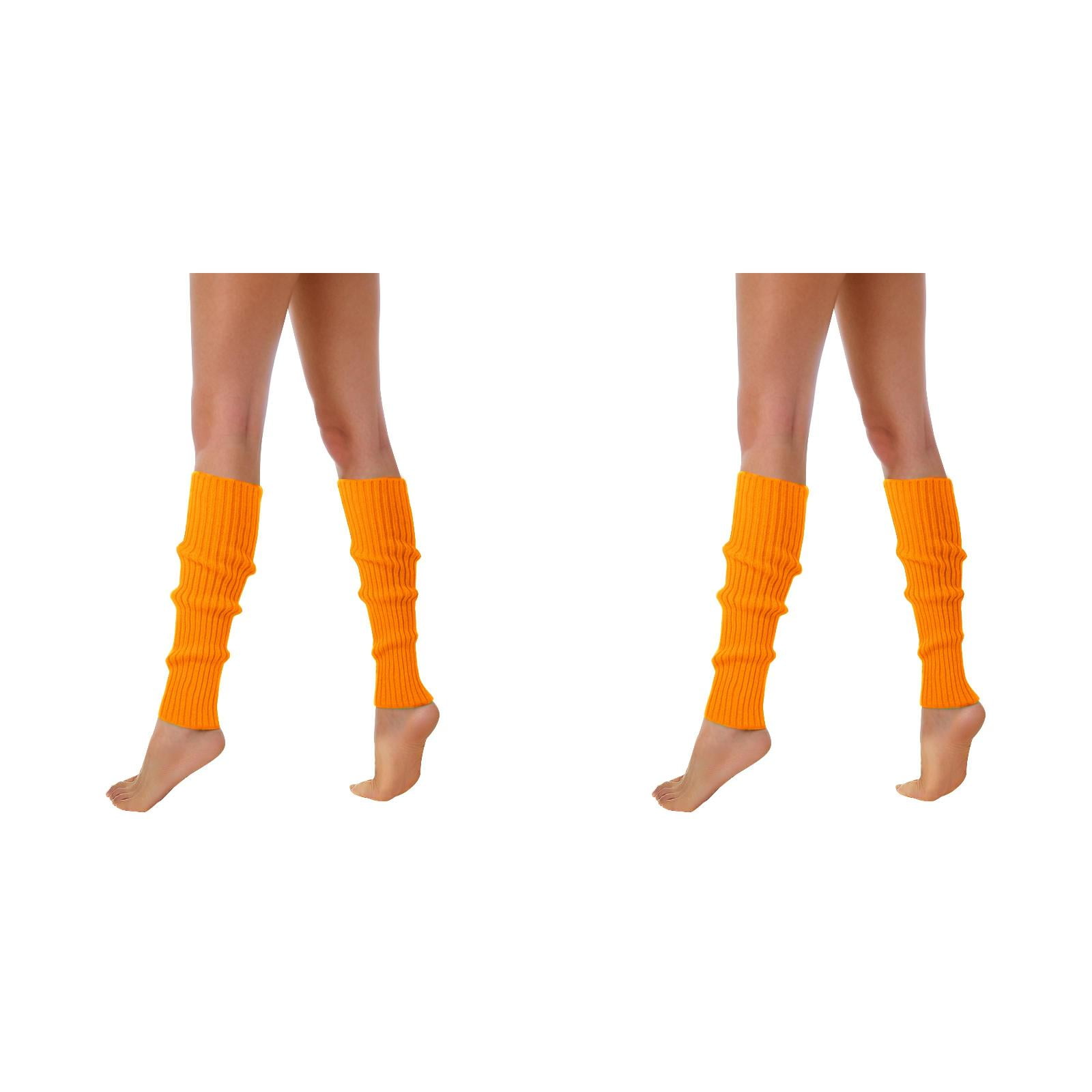 2 Pack,80s 90s Leg Warmers For Women Neon Ribbed Leg Socks Stylish ...
