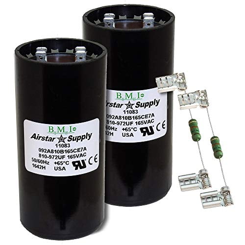 (2) Pack, 810-972 uF x 165 - /USA Start Capacitor # 092A810B165CE7A ...