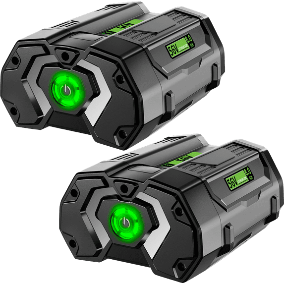 2 Pack 8Ah Replacement for EGO 56 Volt MAX Battery Compatible with EGO ...