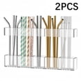 2 Pack 9.25 Inch Large Straw Holders, Adjustable Two-Part Adhesive ...