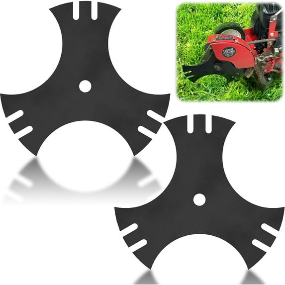 2 Pack 9" 3-Side Edger Star Blades 5/8" Center Hole, 781-0748-0637 ...