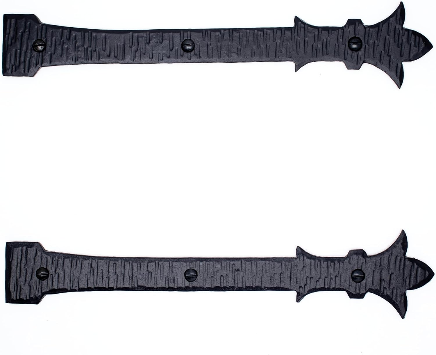 2 Pack 9" Black Faux Strap Hinges - Decorative Faux Hinge – Handmade ...