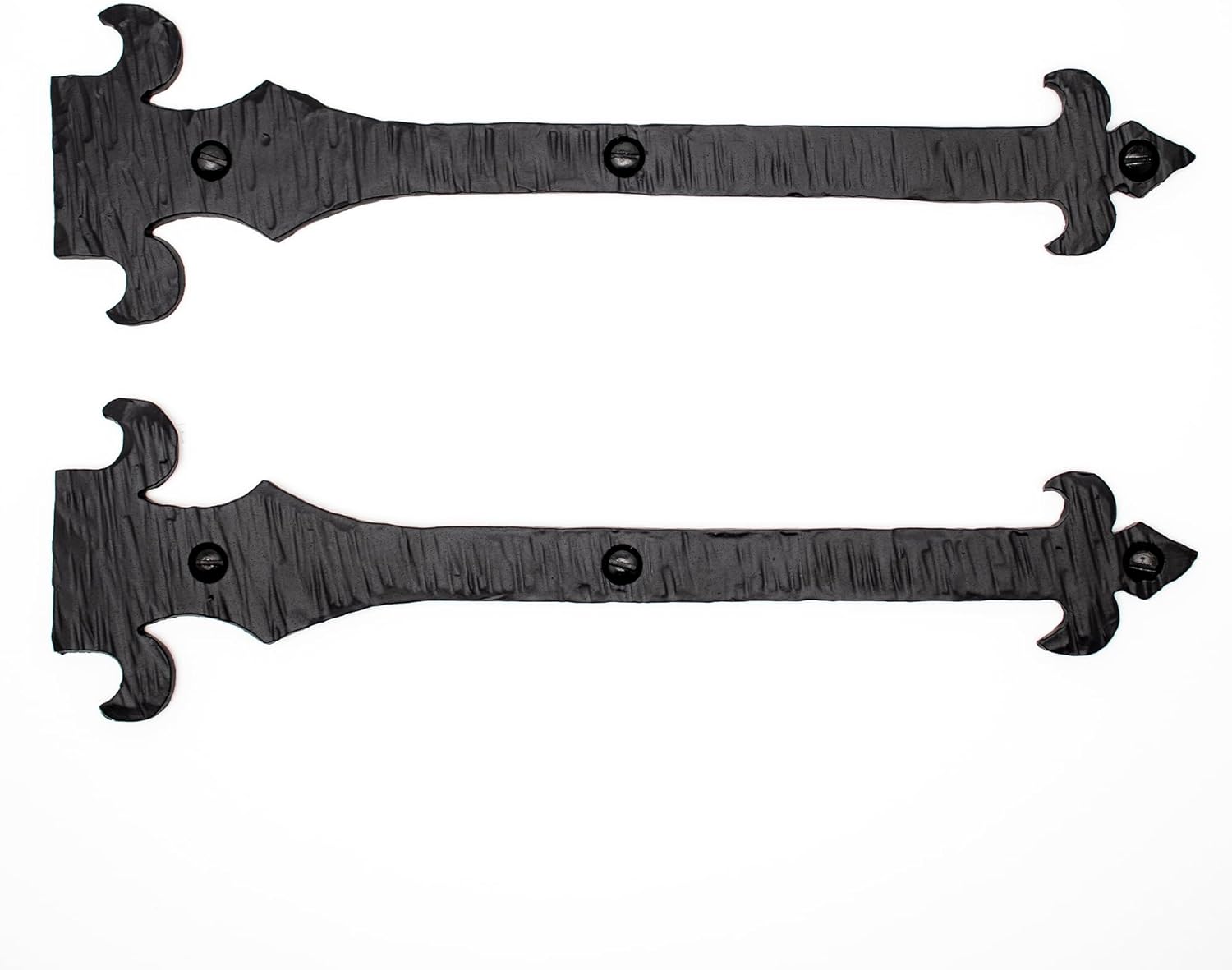 2 Pack 9 Inch Black Faux Strap Hinges - Decorative Faux Doors Hinge ...
