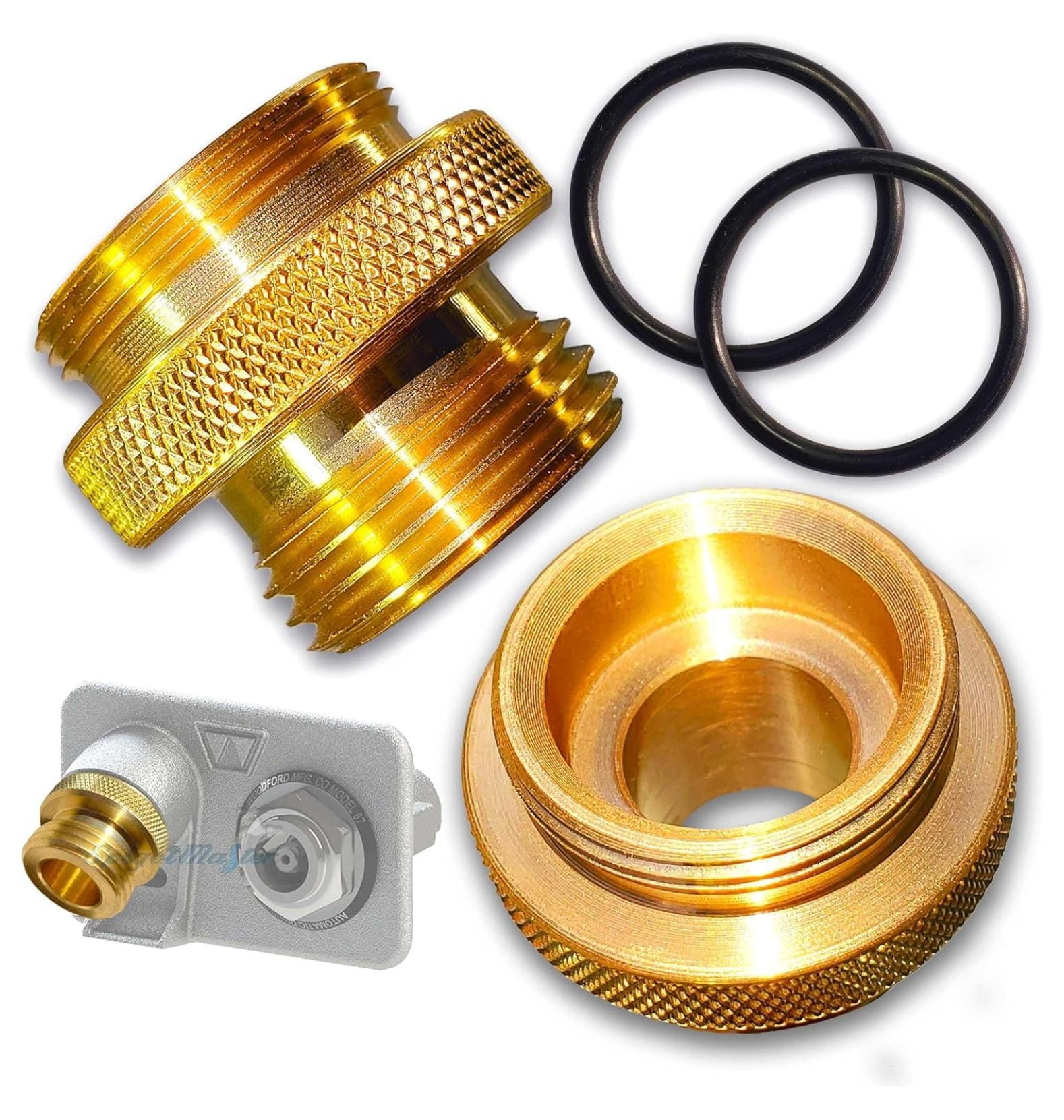 2 Pack: -9 ~Woodford Hose Bibb Adapter Replaces 34HA & 50HF with a ...