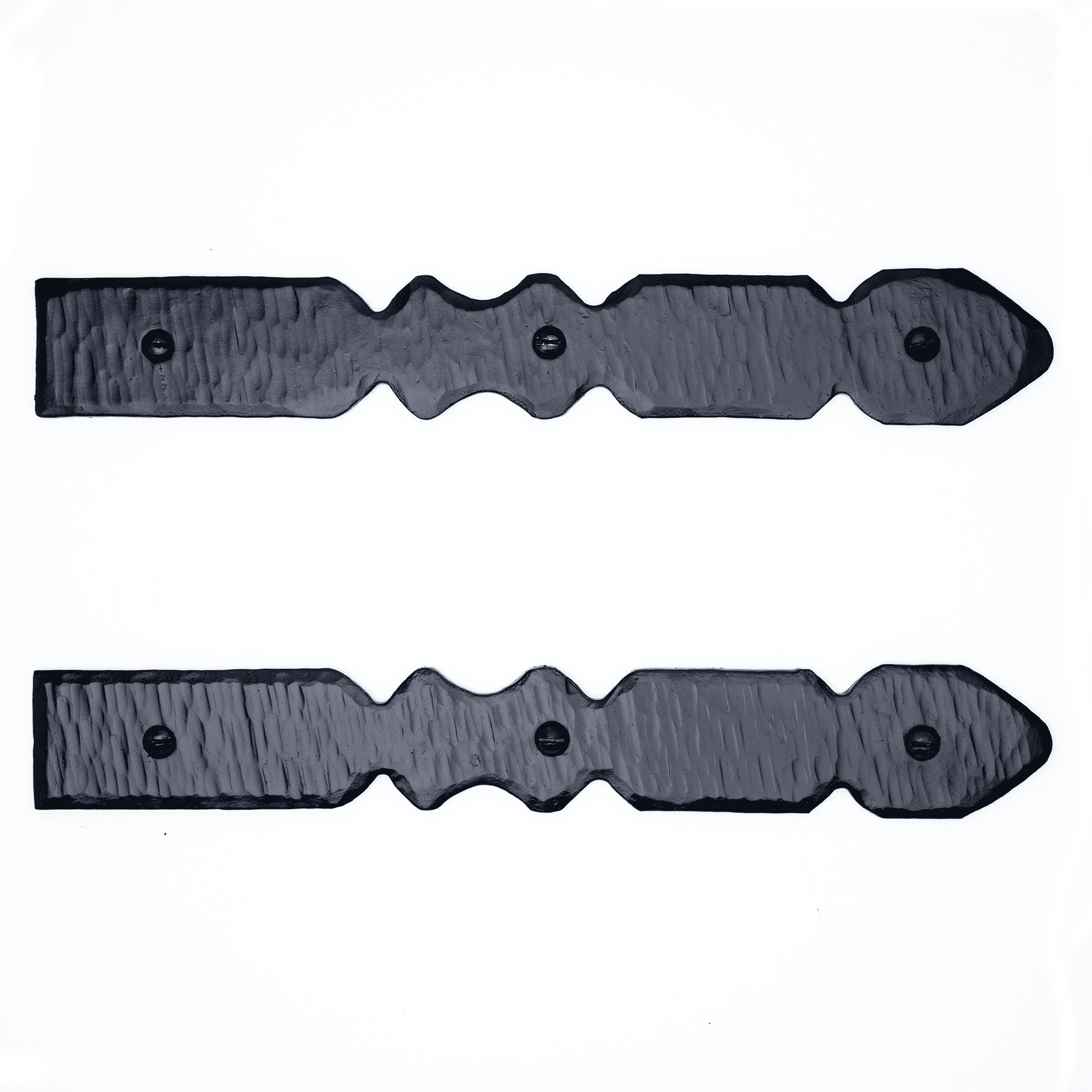 2 Pack 9 inch Faux Door Hinges Black Decorative Strap Hinge Wrought ...