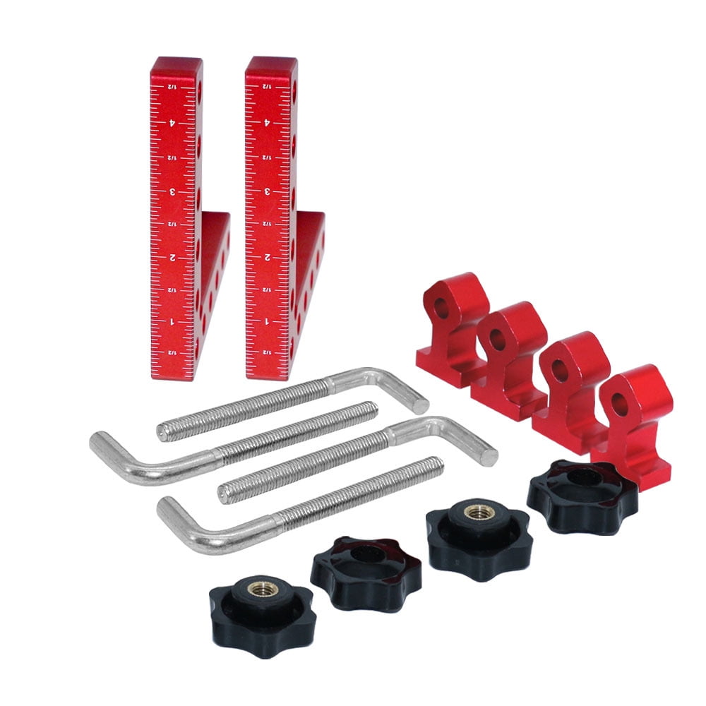 2-Pack 90° Positioning Squares: Aluminium Alloy L-Type Corner Clamps ...