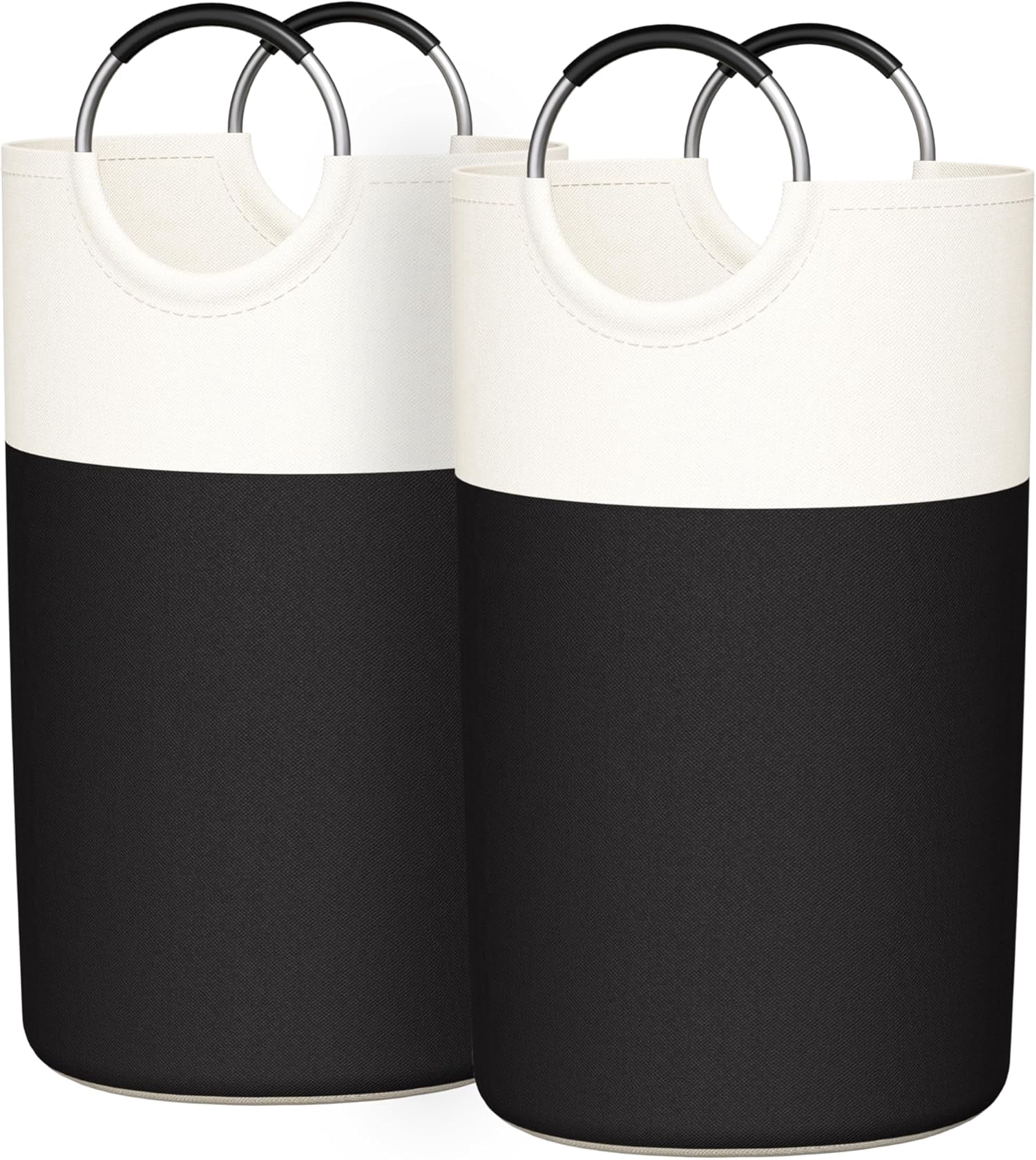 2 Pack 90L Laundry Hamper Large Collapsible Laundry Baskets Bin with ...