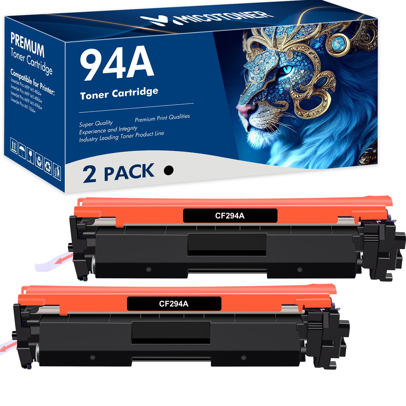 94A Toner Cartridge Compatible for HP 94A CF294A 94X CF294X LaserJet ...
