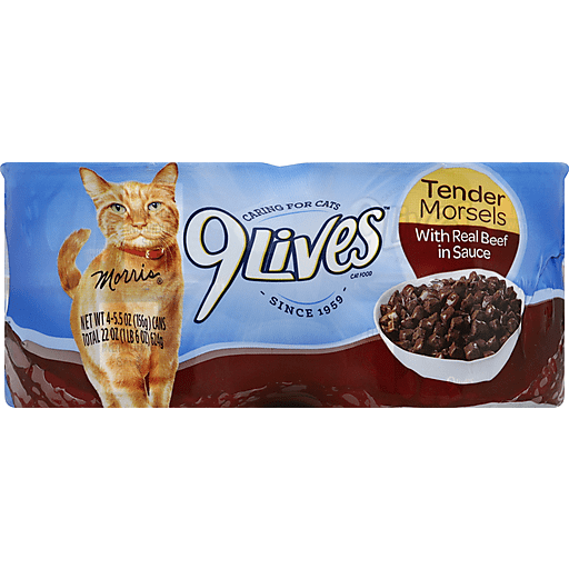 ( 2 Pack ) 9Lives 9 Lives Tender Morsels With Real Beef In Sauce Cat ...