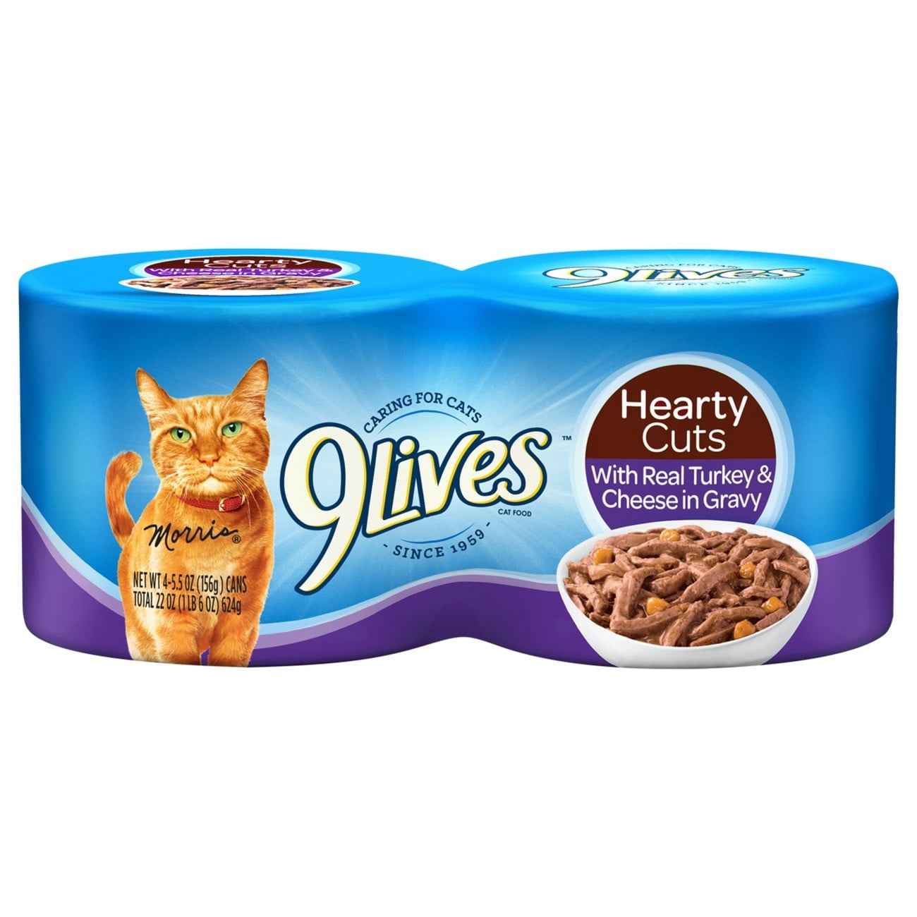 ( 2 Pack ) 9Lives Hearty Cuts With Real Turkey & Cheese In Gravy Wet ...
