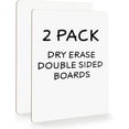 2 Pack 9x12 Inch Small White Board and Mini Dry Erase Board Handheld ...