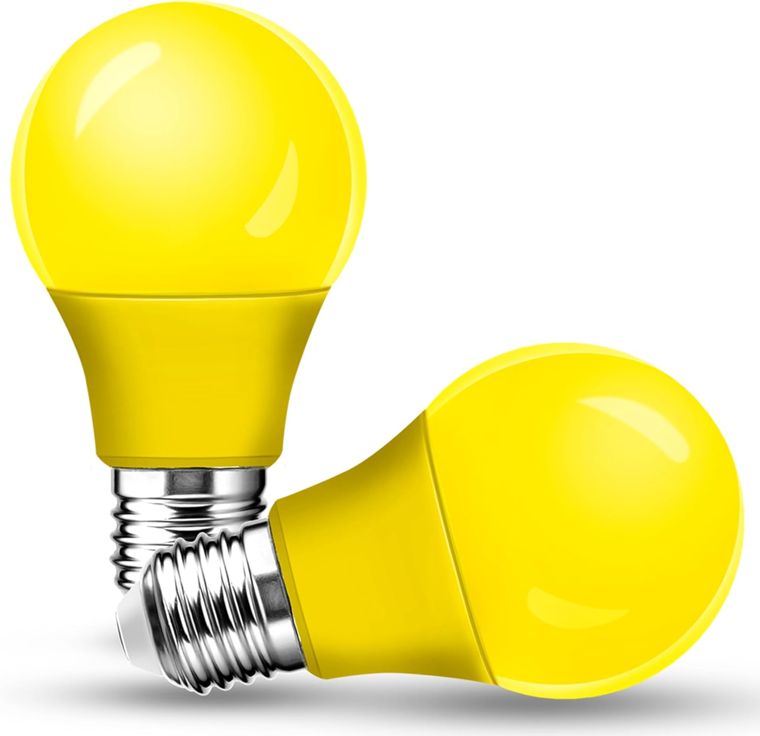 2 Pack A15 LED Yellow Bug Light Bulbs for Outdoor, 40Watt Equivalent ...