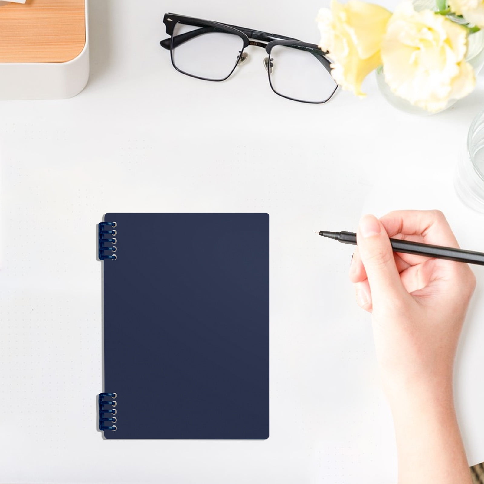 2-Pack A5 Coil Notebooks, Dark Blue Gray Red Clear Army Green, 5.59x8 ...