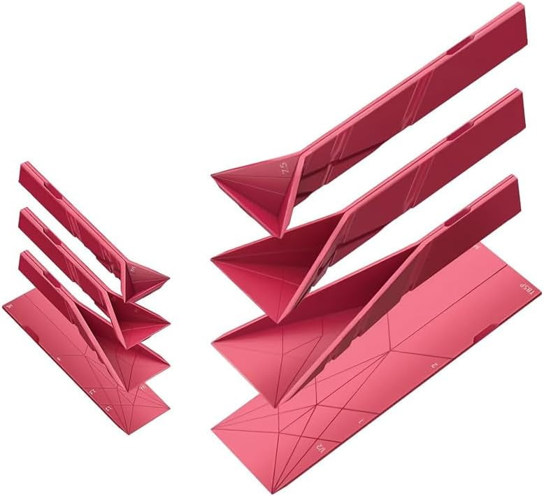 2 Pack ABS Polygon Measuring Spoons 3-in-1 Multifunctional Folding ...