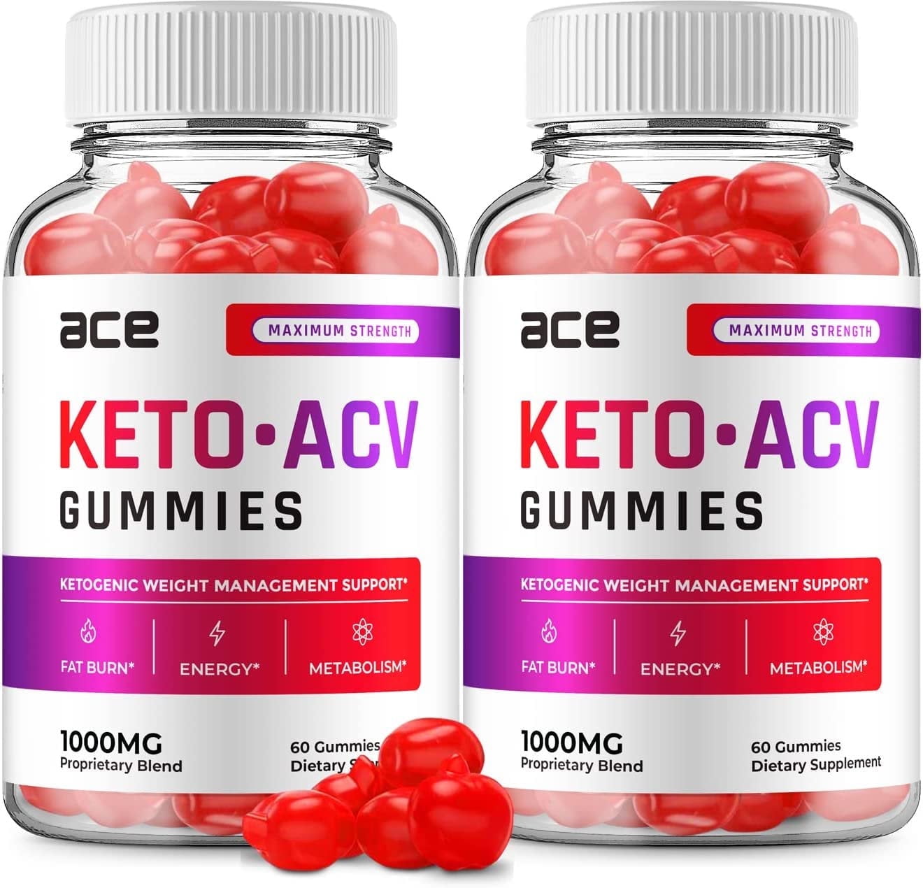 ACE Keto ACV Gummies - Advanced Formula, Dietary Supplement, B12 Beet Root, 120 Gummies ...