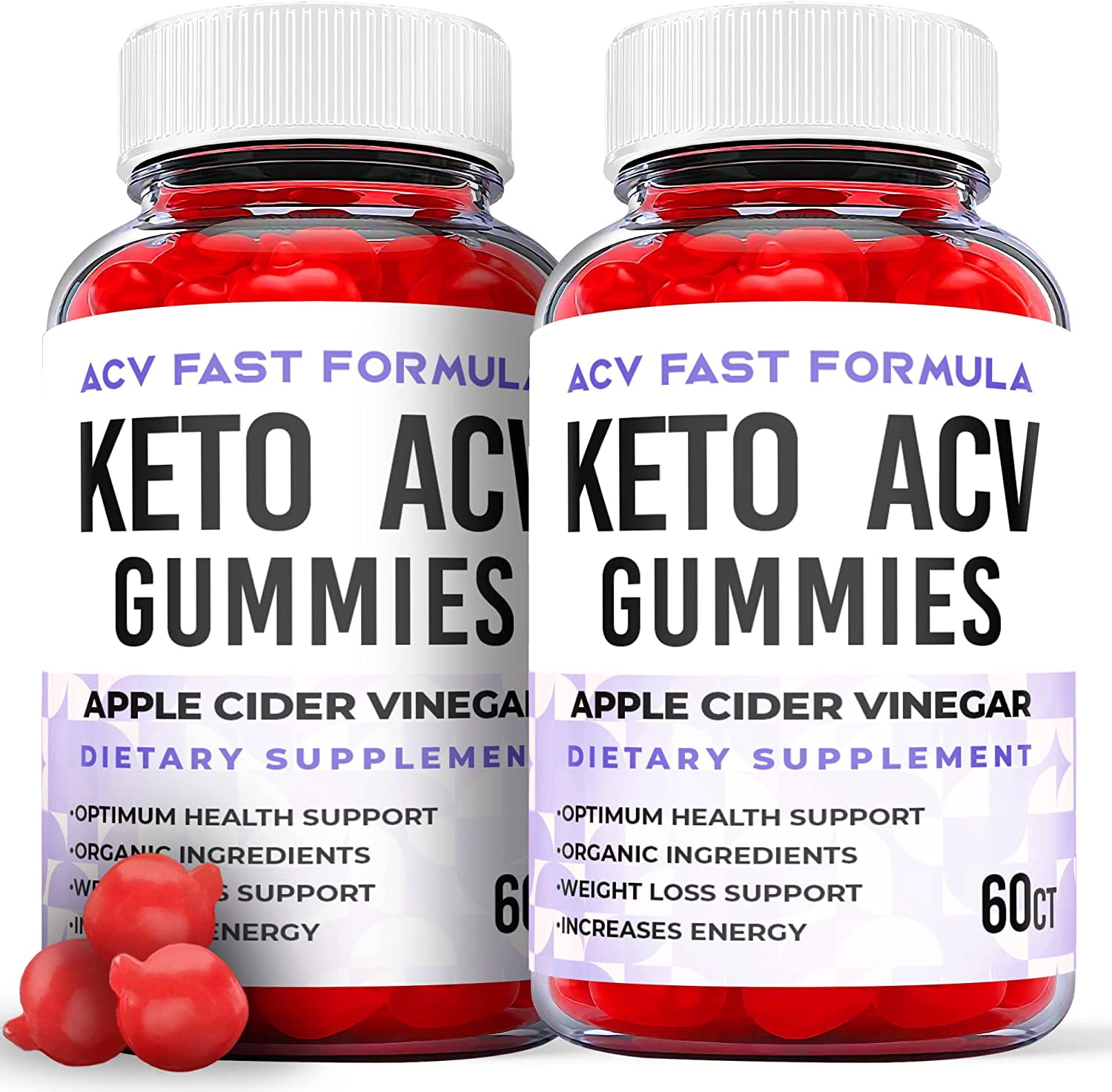 (2 Pack) ACV Fast Formula Keto ACV Gummies - Supplement for Weight Loss ...