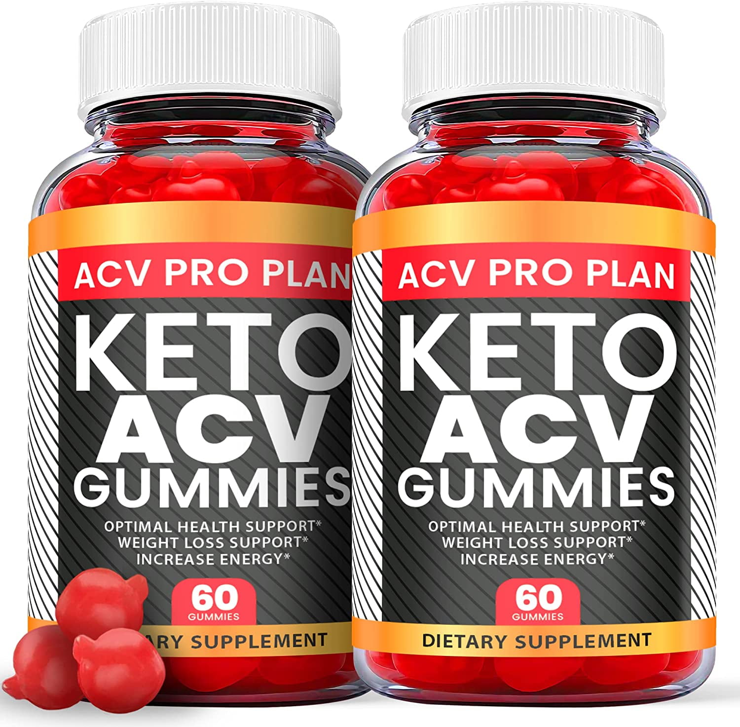 (2 Pack) ACV Pro Plan Keto ACV Gummies - Supplement for Weight Loss - Energy & Focus Boosting ...
